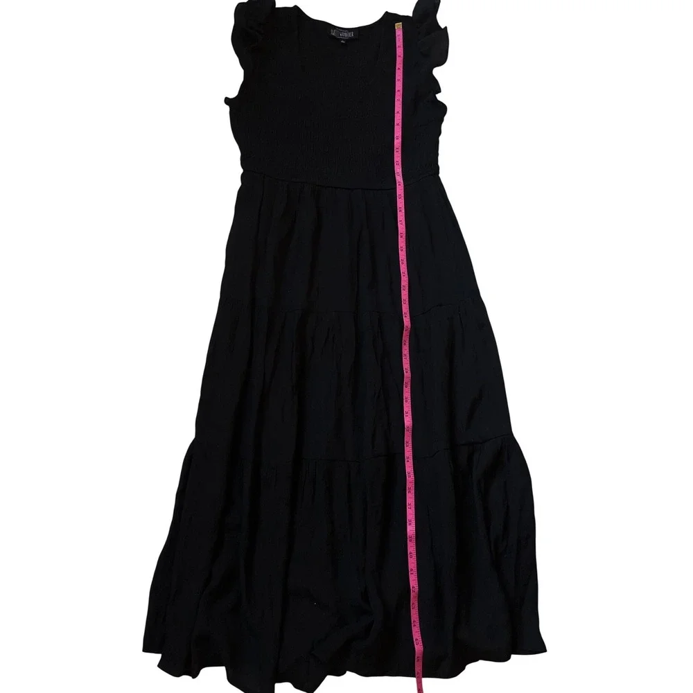 Sweet Wanderer | Dresses | Sweet Wanderer Black Smocked Tiered Maxi ...